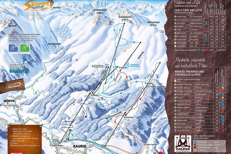 Skifahren im Skigebiet Rauriser Hochalmbahnen im Salzburger Land